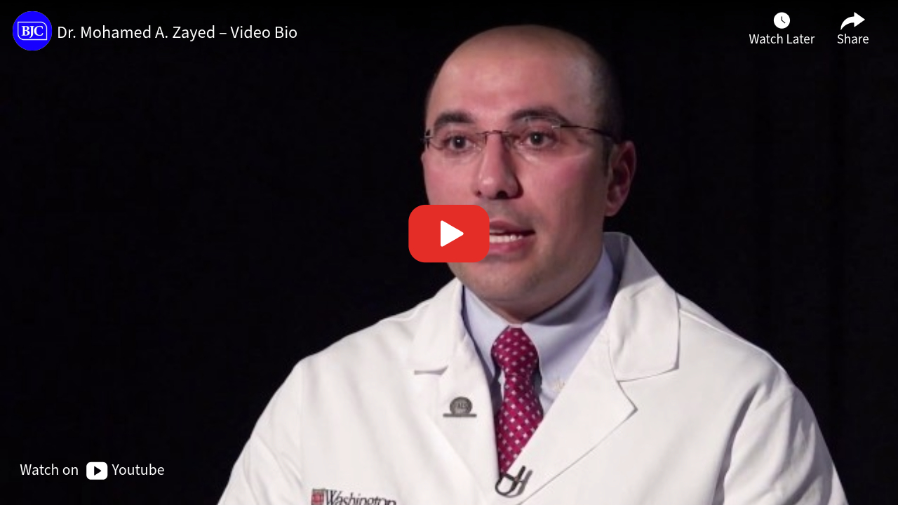 Mohamed Zayed, MD, PhD, MBA, FACS | Department of Surgery | Washington ...