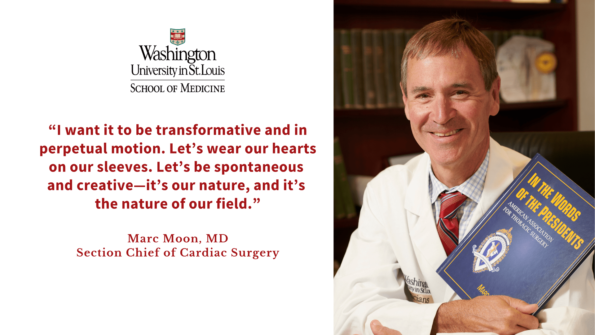 Marc Moon Named President of American Association for Thoracic Surgery ...