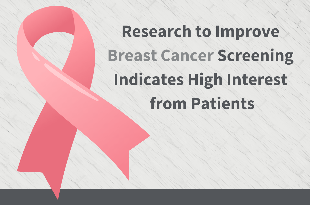 Research to Improve Breast Cancer Screening Indicates High Interest ...