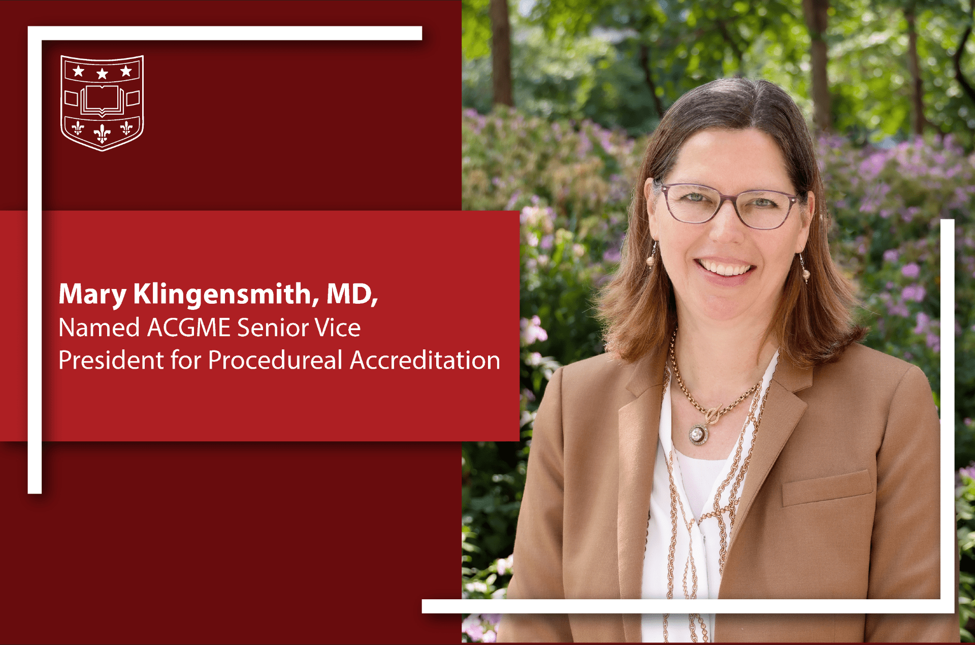 Klingensmith Named ACGME Senior Vice President for Procedural ...